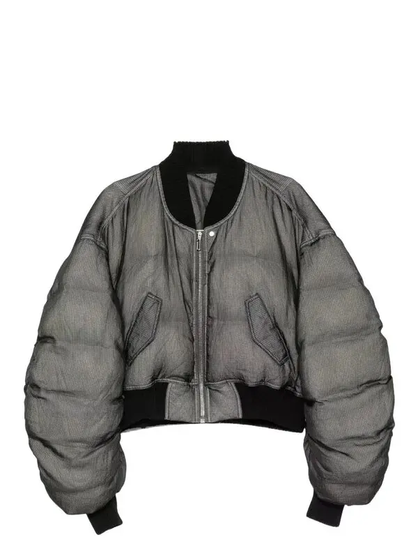 Rick Owens Quilted Cropped Jacket - Grey