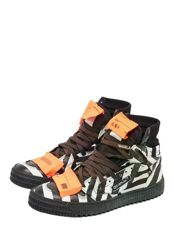 Off-White 3.0 Off Court Striped Sneakers - Black