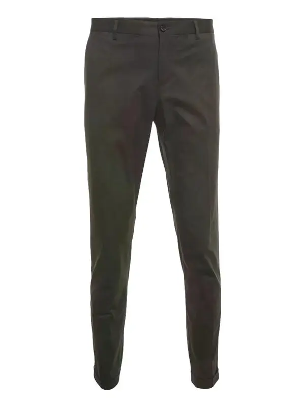 Dolce & Gabbana Cotton Regular Fit Trousers - Grey