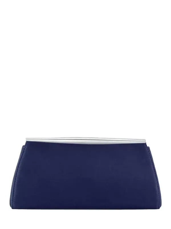 Tyler Ellis Suzannah Satin Clutch Bag - Blue