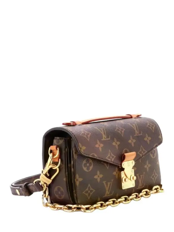 LOUIS VUITTON Monogram Canvas Pochette Metis East West Crossbody Bag - Brown