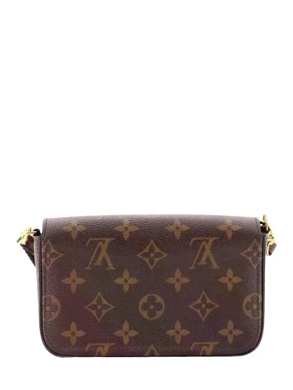 LOUIS VUITTON Felicie Strap & Go Monogram Canvas Crossbody Bag - Brown