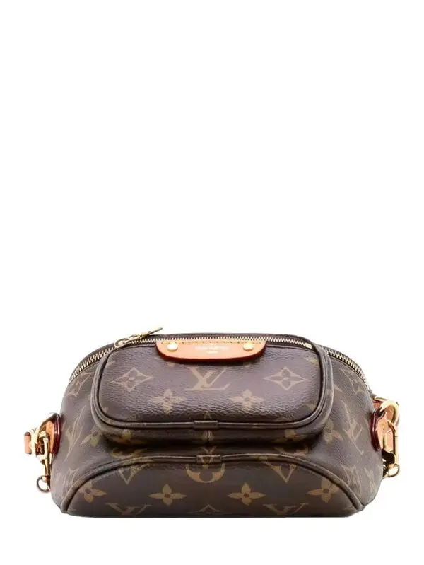 LOUIS VUITTON Bum Bag Monogram Canvas Mini Belt Bag - Brown