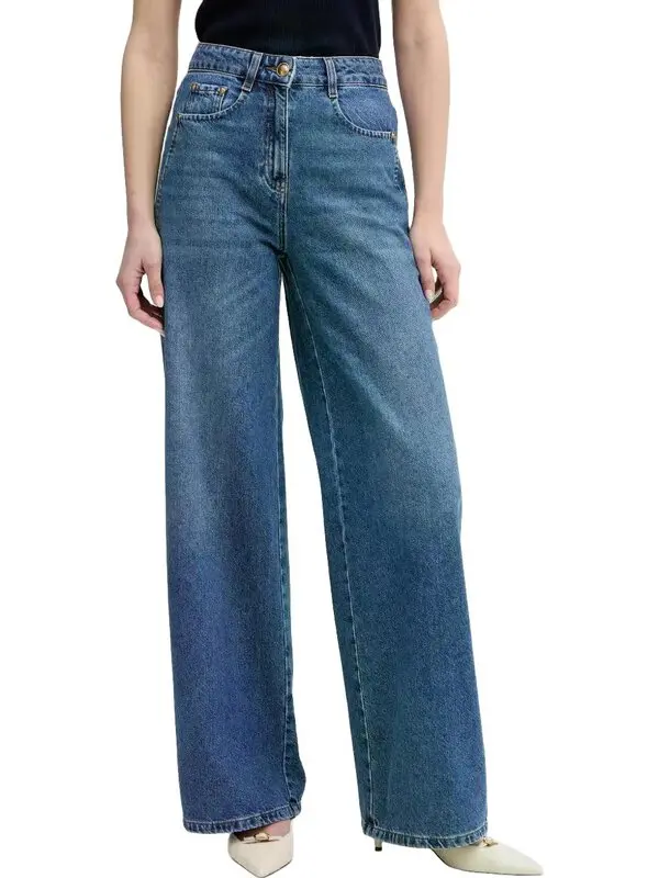 Luisa Spagnoli Appretto Wide-leg Jeans - Blue