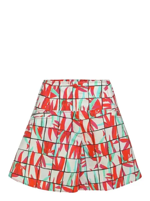 Kenzo Abstract-print Shorts - White