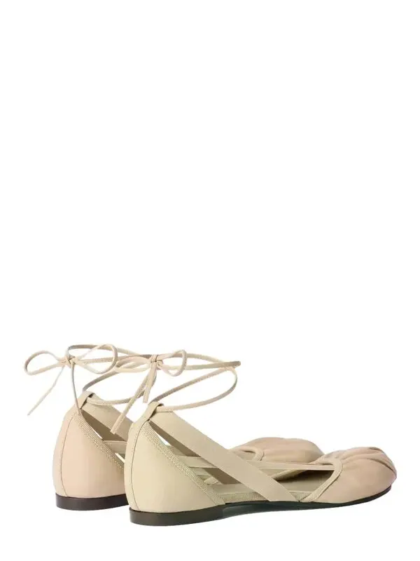 LEMAIRE Flat Pedille Ballerinas In Goat Leather - Neutrals