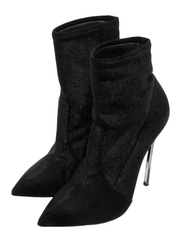 Casadei Blade Stiletto Ankle Boots - Black