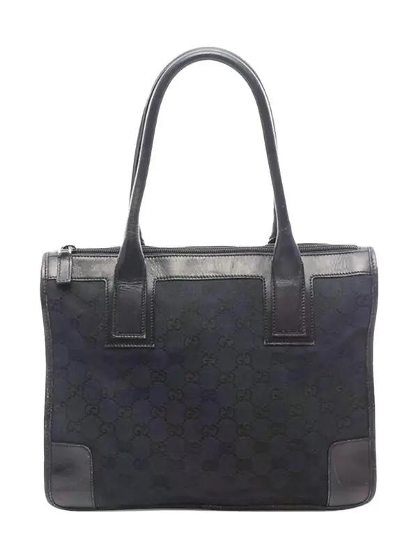 Gucci Gg Canvas Handbag - Black