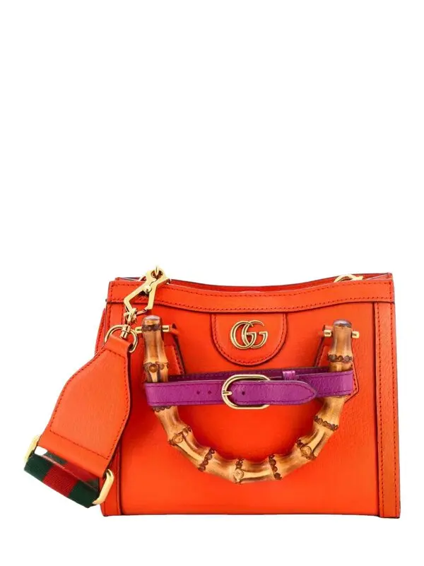 Gucci Diana Mini Tote Bag With Bamboo Handle - Orange