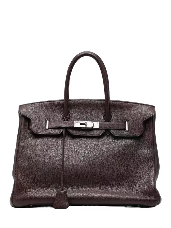 Hermès 2009 Birkin Leather Tote Bag - Red