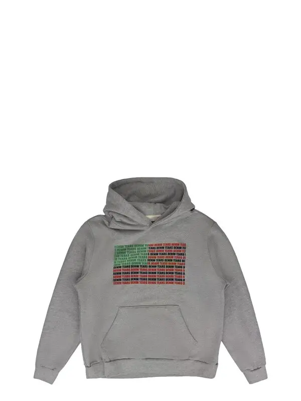 DENIM TEARS Graphic-print Hoodie - Grey