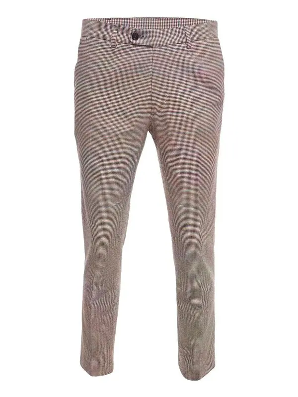 Carolina Herrera Houndstooth Slim-fit Trousers - Neutrals