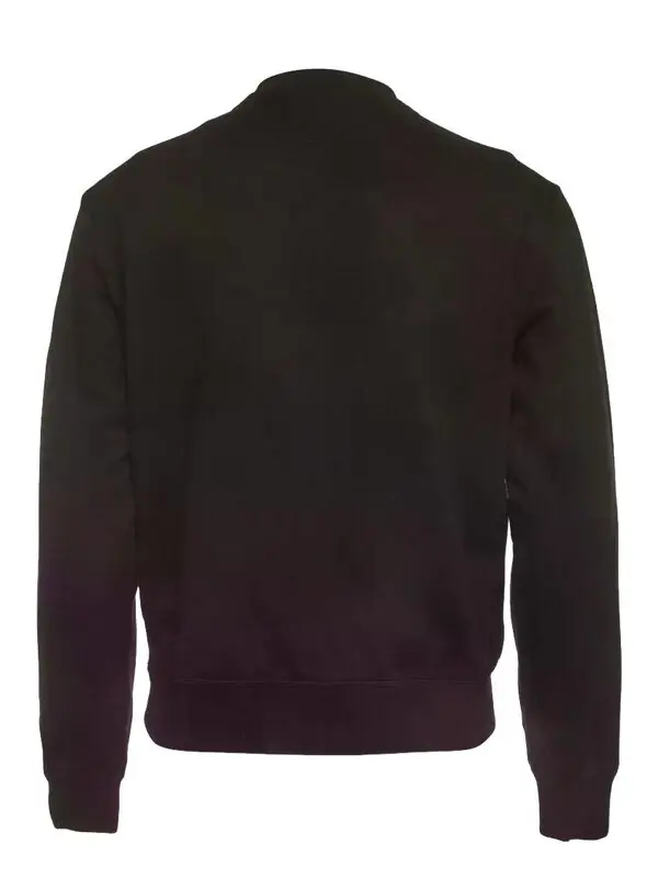 Prada Intarsia Logo Crew Neck Sweater - Black