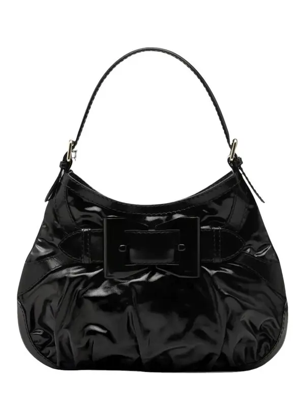 Gucci Coated Canvas Dialux Queen Hobo Bag - Black