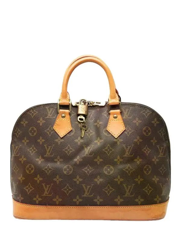 LOUIS VUITTON Monogram Alma Pm Handbag - Brown