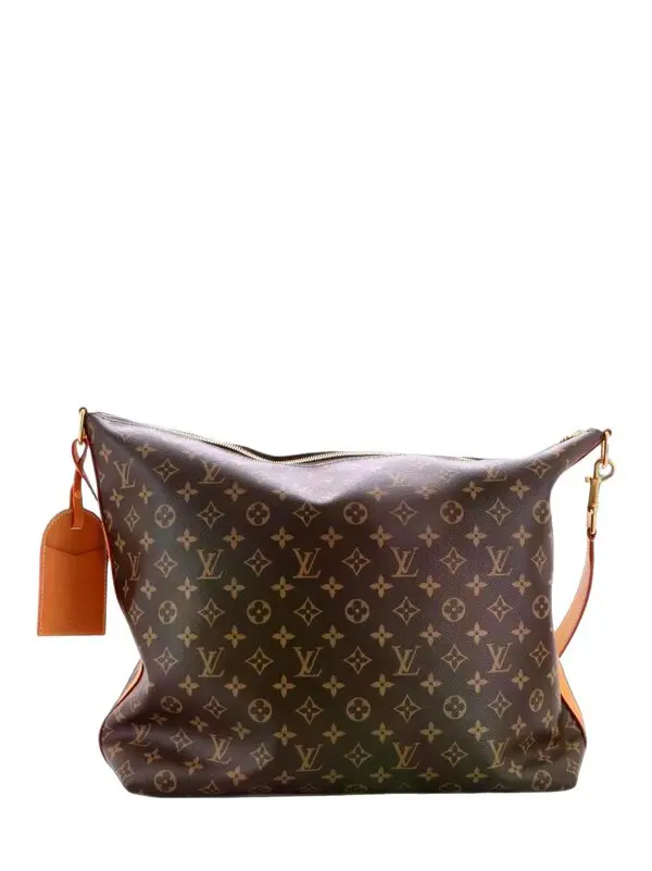 LOUIS VUITTON Vagabond Monogram Canvas Hobo Bag - Brown