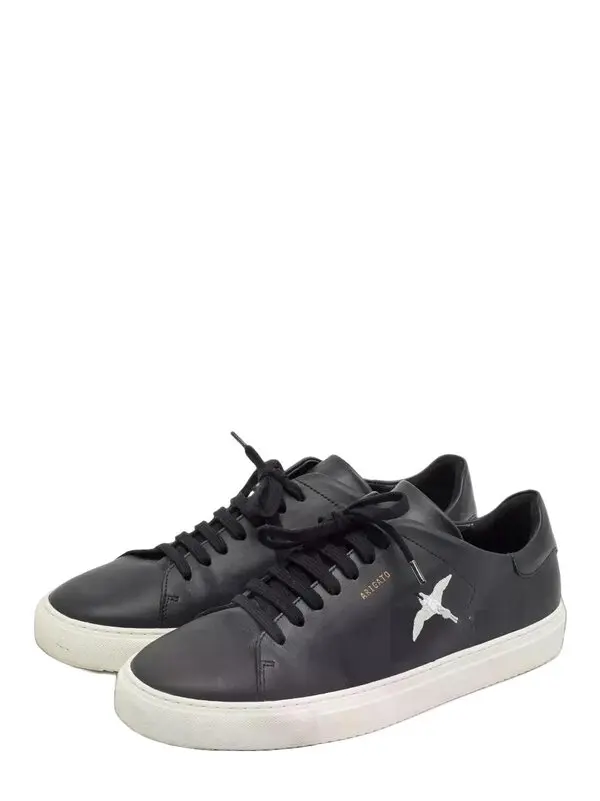 Axel Arigato Clean 90 Sneakers With Bird Motif Embroidery - Black