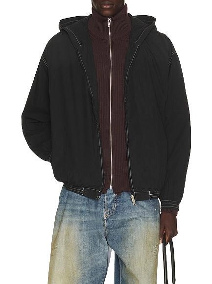 Acne Studios Olandina Soft Cotton Poplin Zip-up Jacket - Black