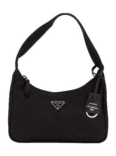 Prada Mini Re-edition 2000 Re-nylon Shoulder Bag - Black