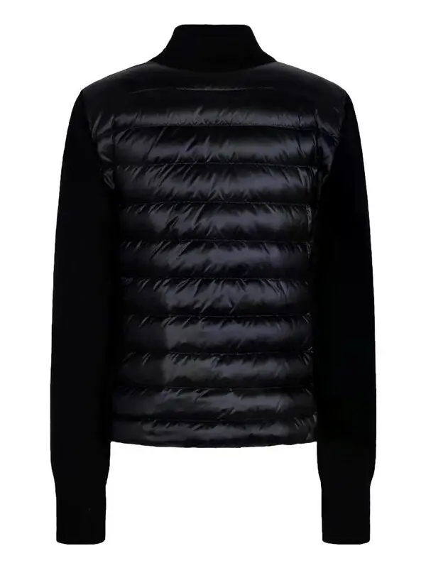 Moncler Quilted Logo Jacket - Black