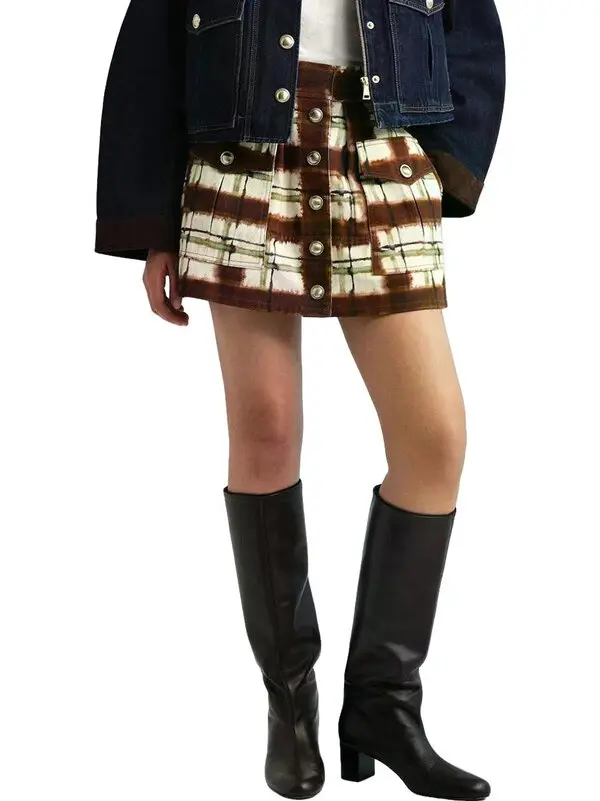 Cara Cara Fatima A-line Mini Skirt - Brown