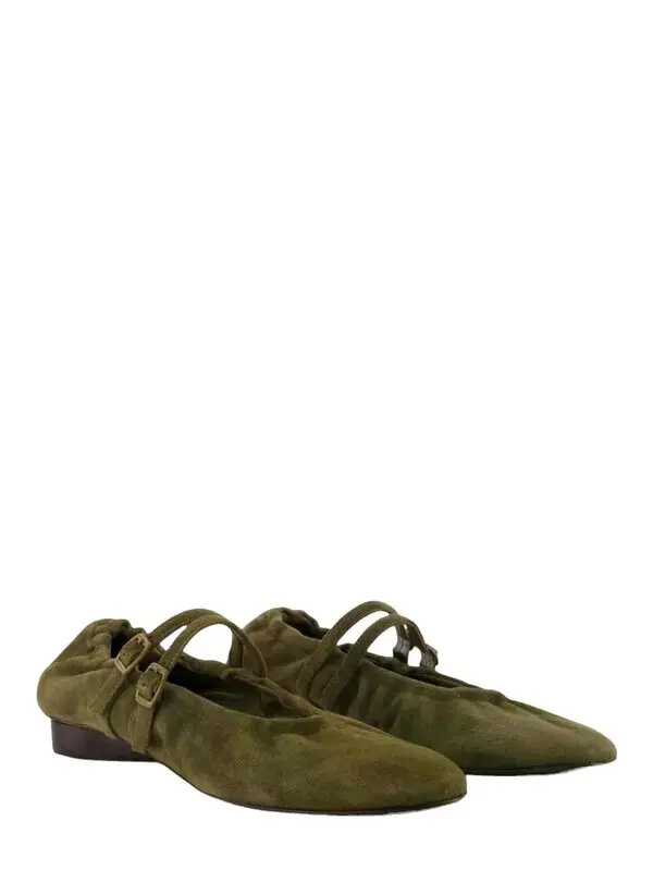 CAREL Tatiana Buckle-strap Ballet Flats - Green