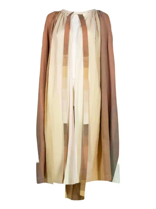MARRAKSHI LIFE Striped Wrap Midi Skirt - Neutrals