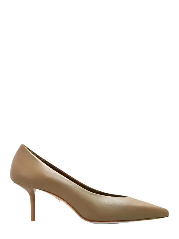 Max Mara Leather Pointed-toe Pumps - Neutrals