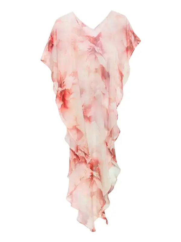 BABYLONE PARIS Floral Print Cape - Red