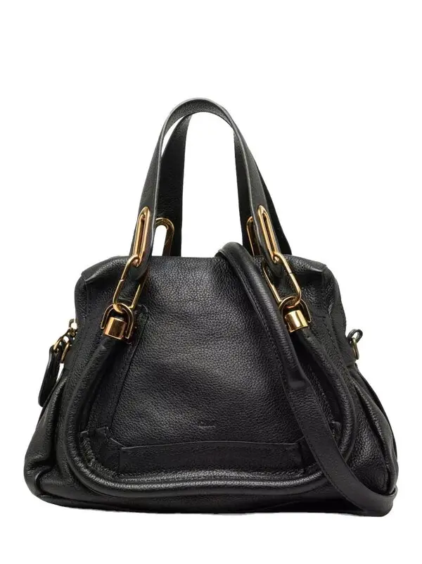 Chloé 2011 Small Pebbled Leather Paraty Satchel - Black