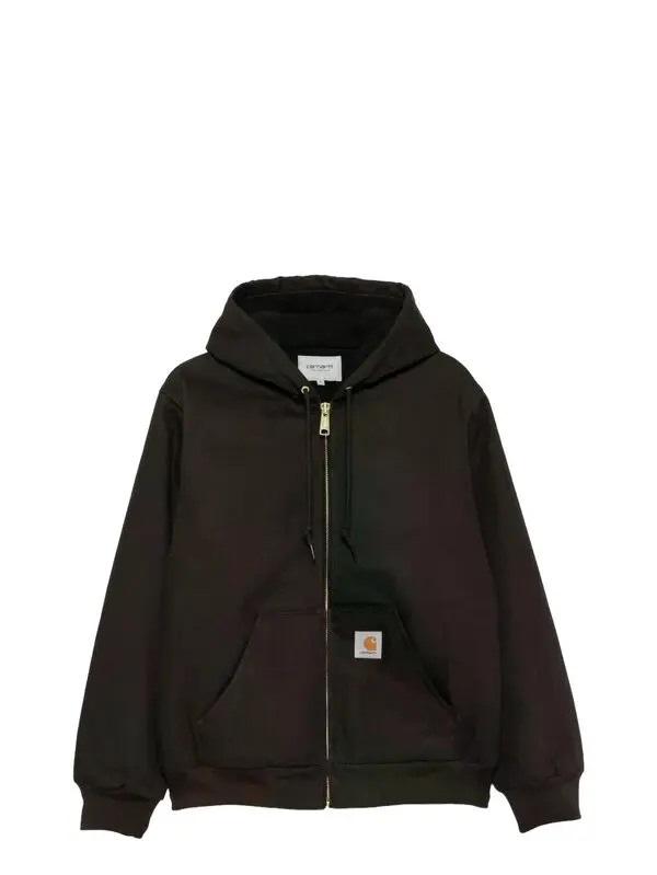 Carhartt Work In Progress Hooded Zip-up Jacket - Brown