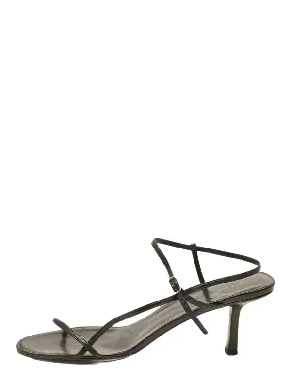 THE ROW Almond Toe Mid-heel Sandals - Black