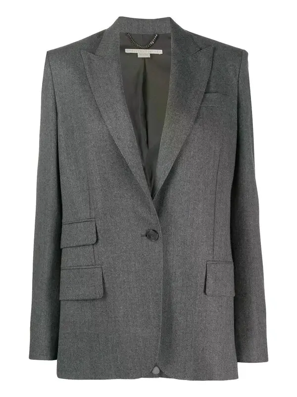Stella McCartney Single-breasted Blazer - Grey
