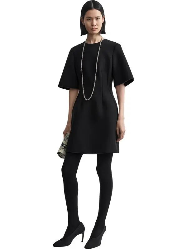 TOTEME Sculptural Short Dress - Black