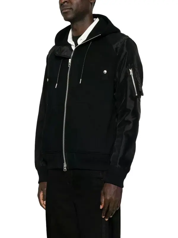 Sacai Hybrid Panelled Lightweight Jacket - Black
