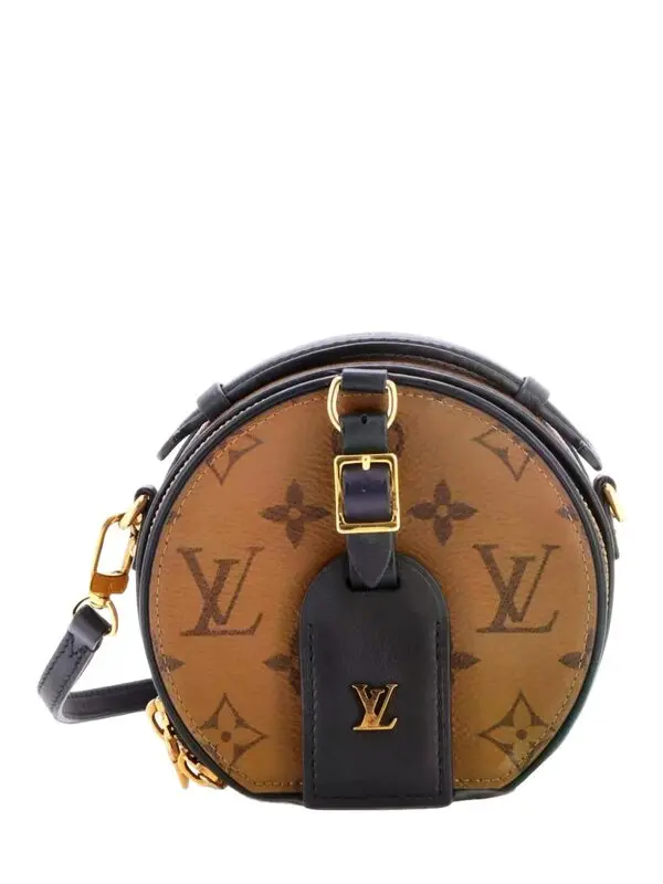 LOUIS VUITTON Mini Boite Chapeau Bag Reverse Monogram Canvas Crossbody Bag - Brown