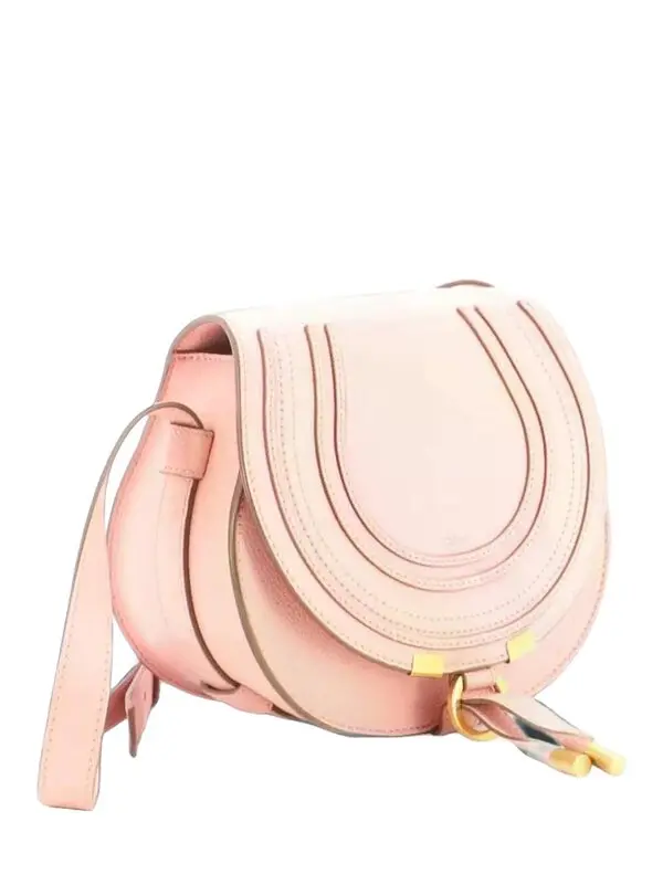Chloé Marcie Leather Mini Crossbody Bag - Pink