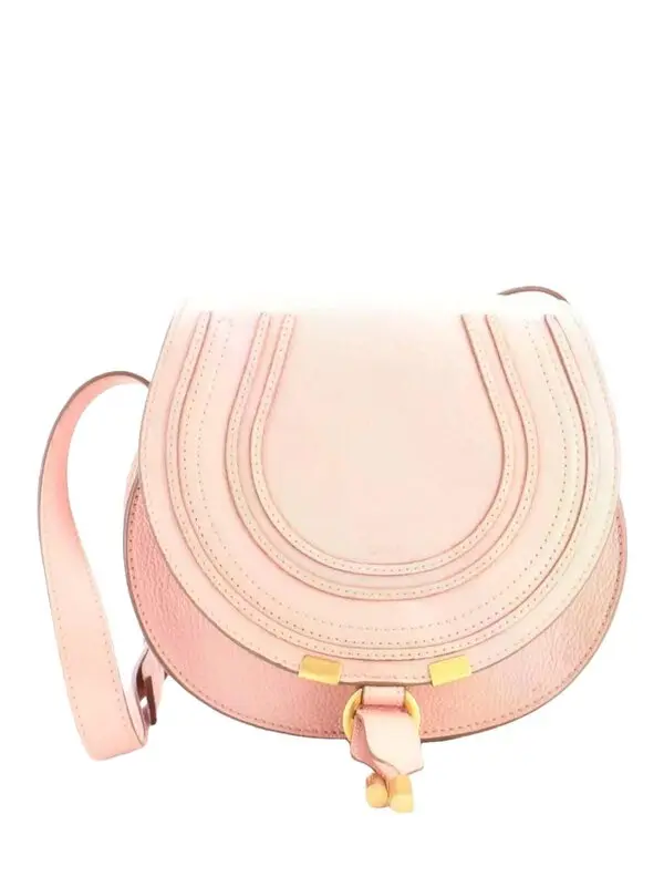 Chloé Marcie Leather Mini Crossbody Bag - Pink