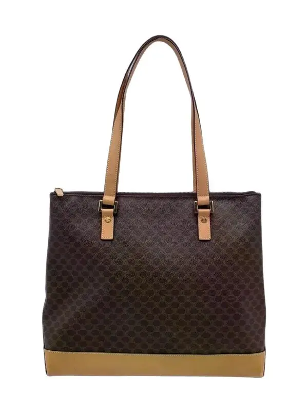 Celine Macadam Canvas Tote Bag - Brown