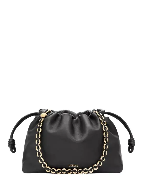 Loewe Flamenco Chain Backpack - Black