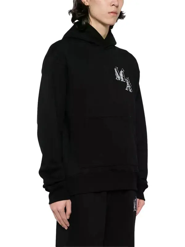 Amiri Angel Cotton Hoodie - Black
