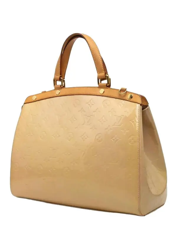 LOUIS VUITTON Monogram Vernis Brea Gm Satchel - Neutrals