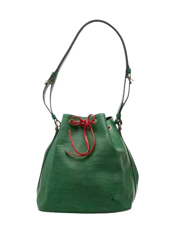 LOUIS VUITTON 1994 Epi Petit Bicolor Noe Bucket Bag - Green