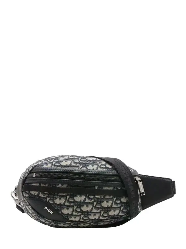 Dior Oblique Canvas Scarab Belt Bag - Blue