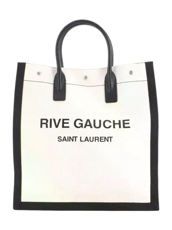 Saint Laurent Rive Gauche Shopper Tall Tote Bag - Neutrals