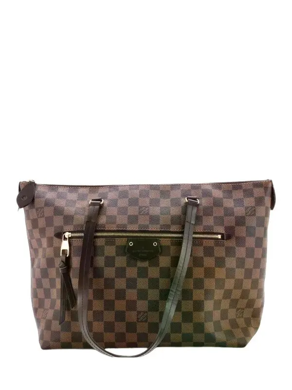 LOUIS VUITTON Damier Mm Iena Tote Shoulder Bag - Brown