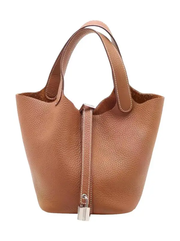 Hermès 2024 Clemence Picotin Lock 18 Handbag - Brown