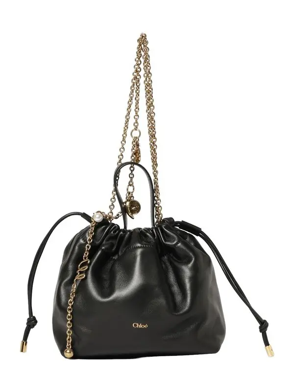 Chloé Icons Mini Nappa Leather Bucket Bag - Black