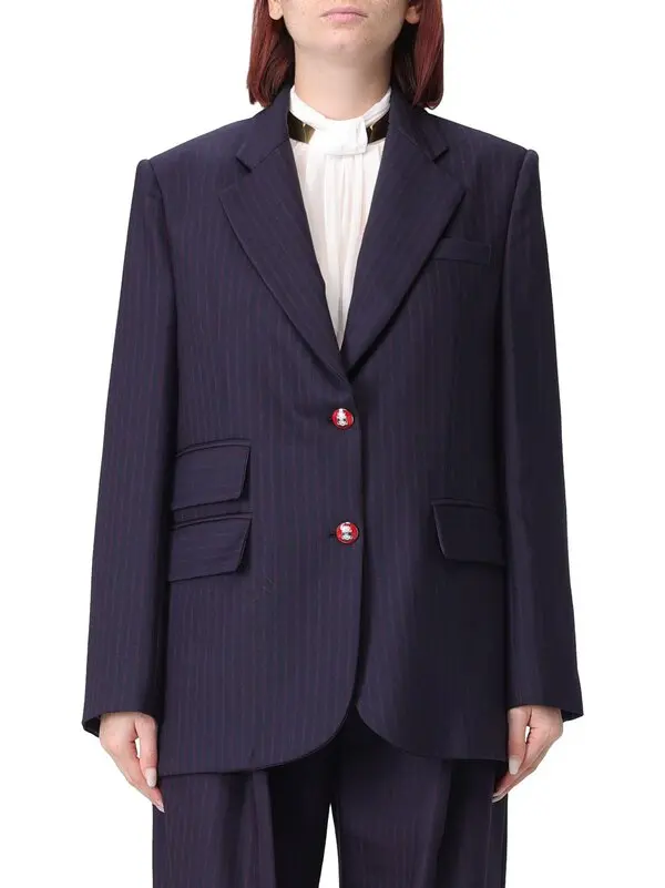 Elisabetta Franchi Jacket - Blue
