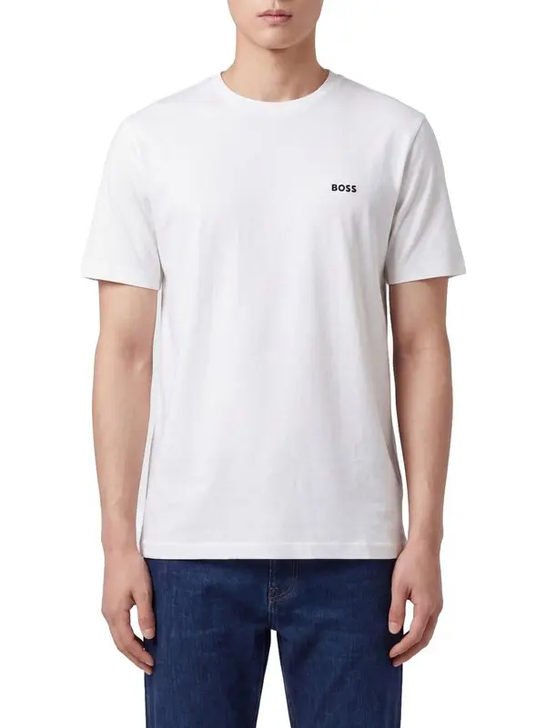 BOSS Set Of Three Cotton Logo T-shirts - White